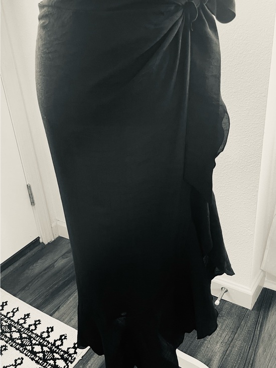 Cupshe | Skirts | Cupshe Black Wrap Swimsuit Wrap Skirt With Side Tie ...